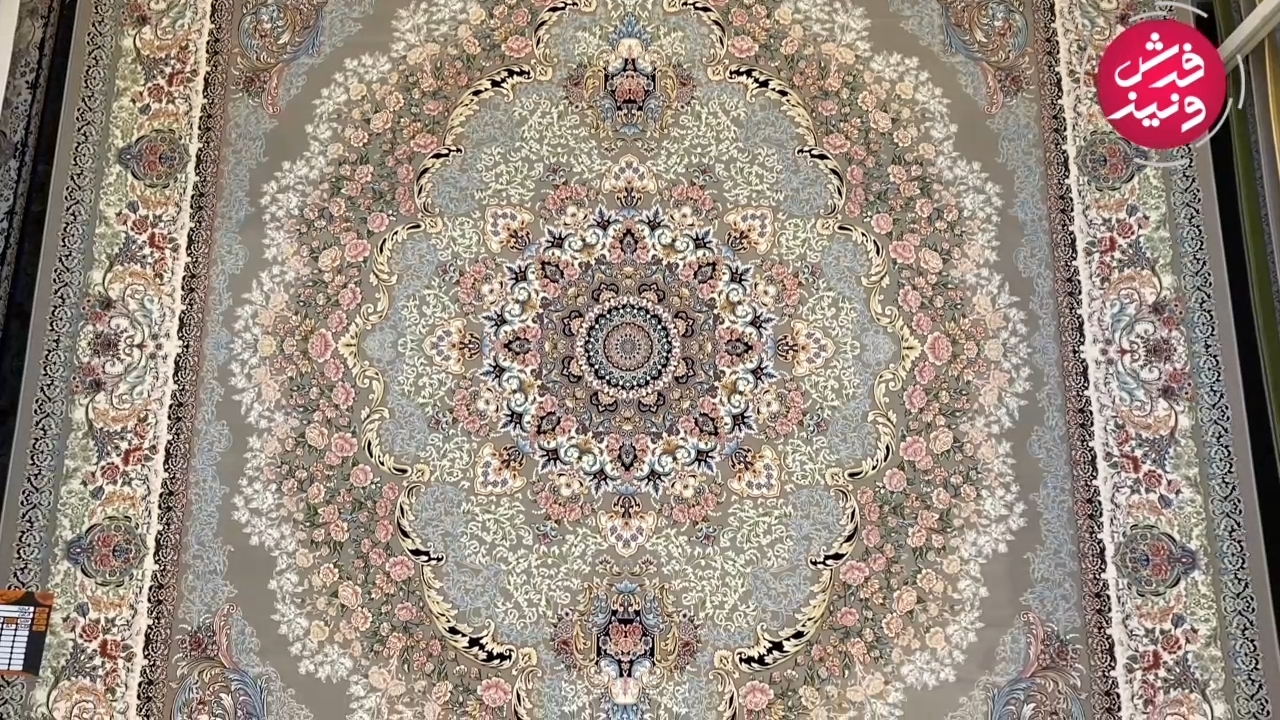 فرش ۱۲۰۰شانه زمینه گردویی - نماشا