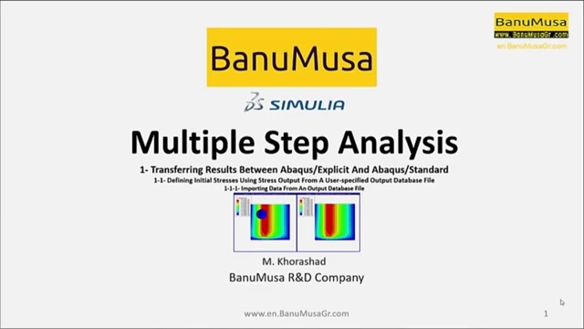 Multiple Step Analysis In Abaqus Abaqusexplicit Step Module Stress Analysis Odb Res 